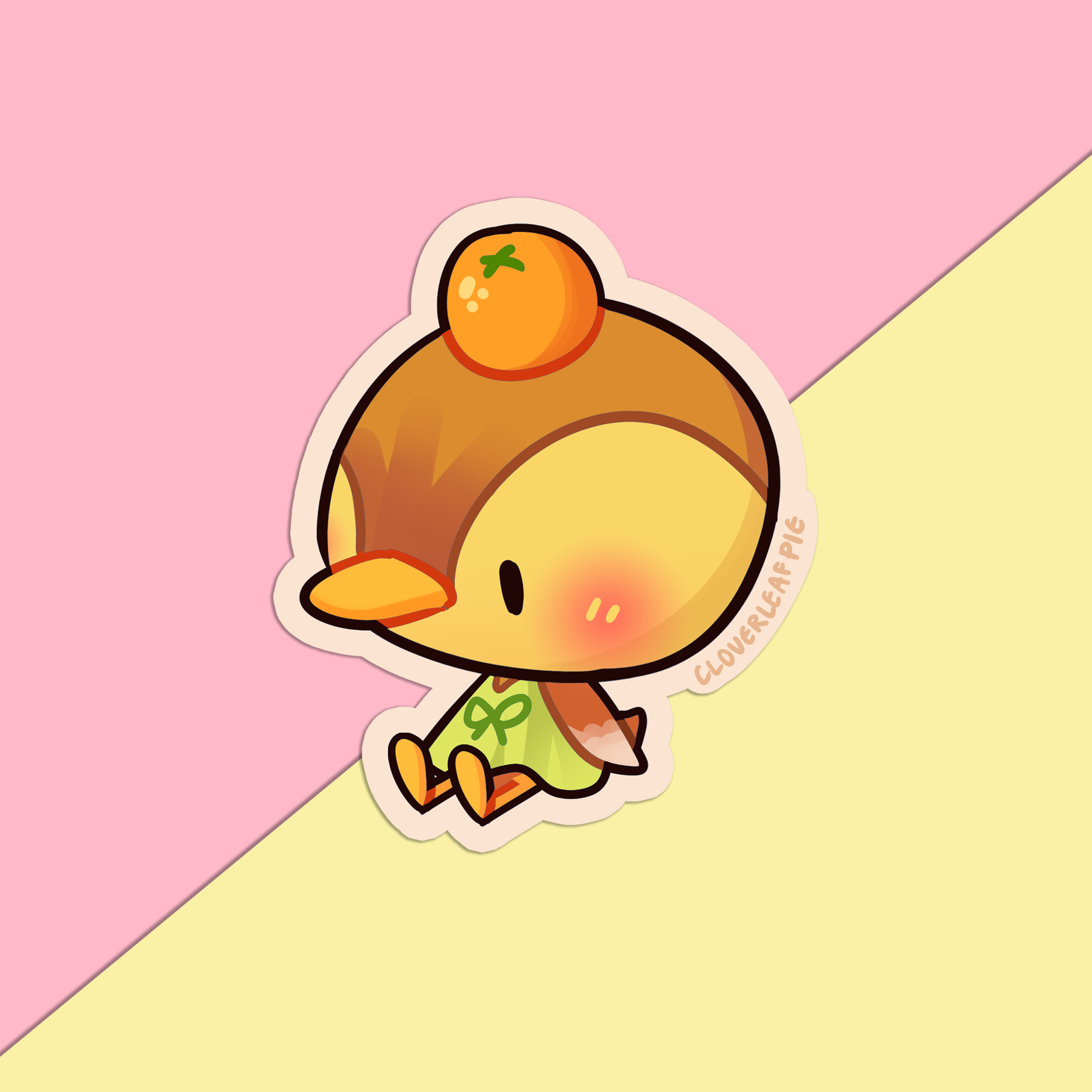 Molly the Duck Vinyl Sticker | Cloverleafpie
