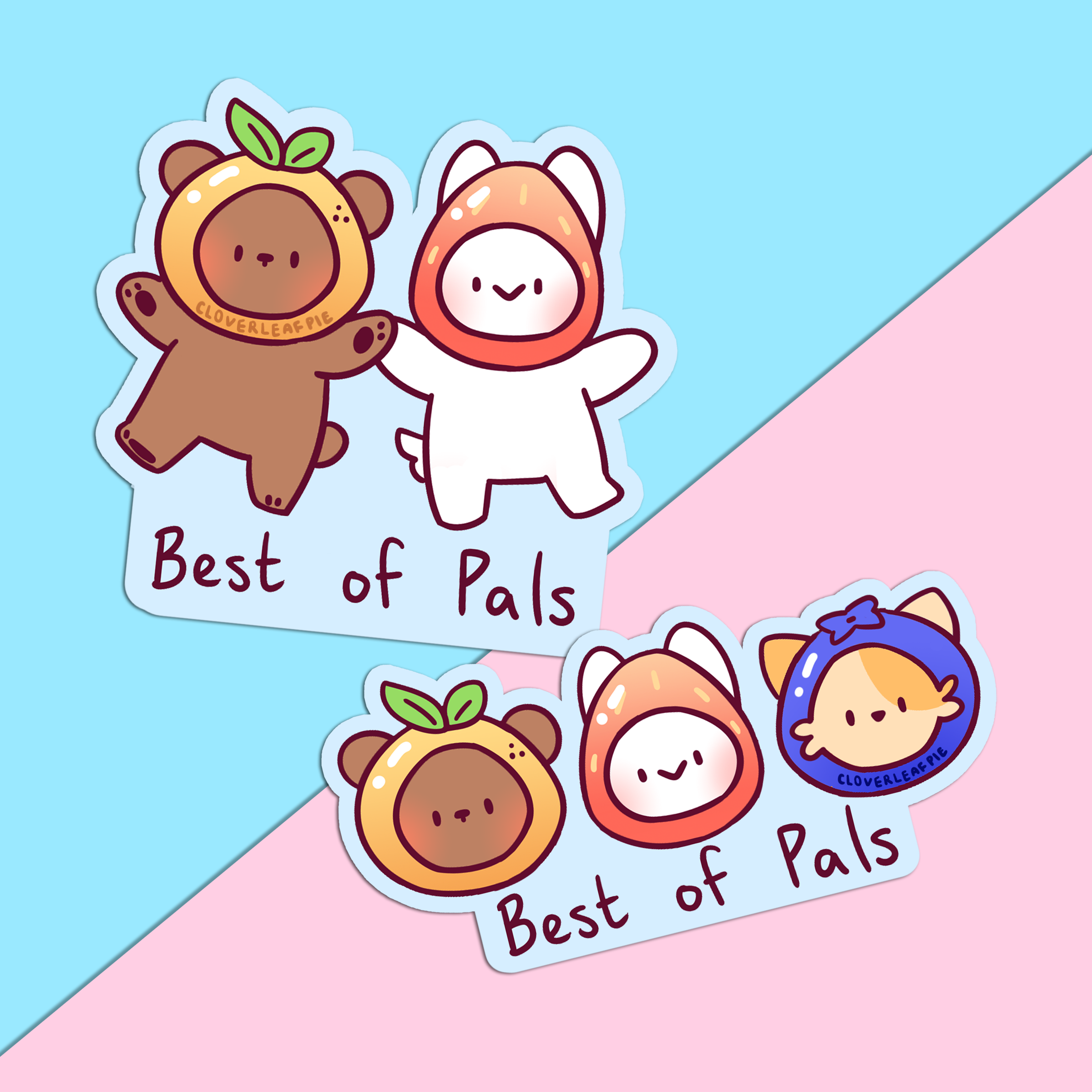 Best of Pals Vinyl Stickers | Cloverleafpie