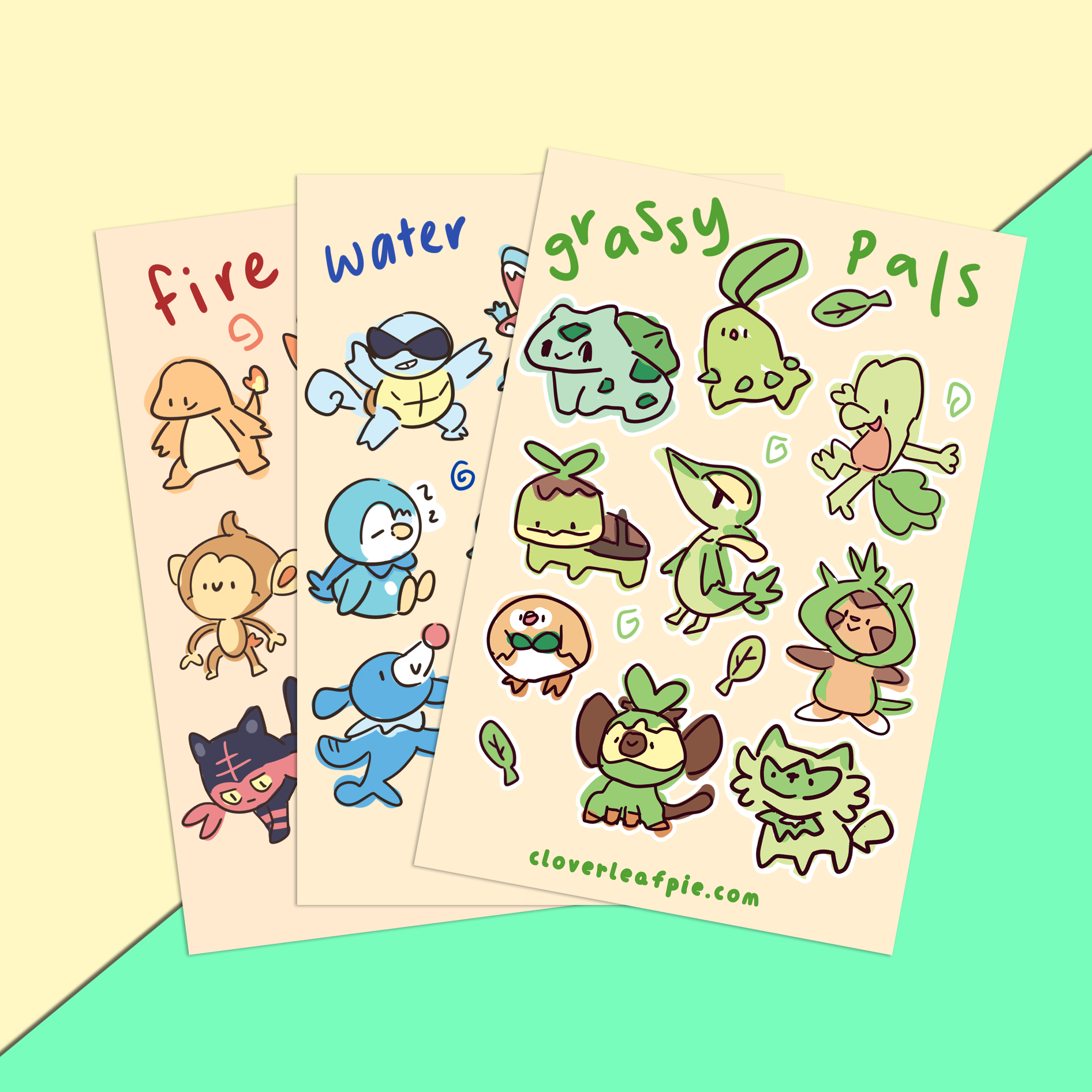 Starter Friends Sticker Sheets | Cloverleafpie